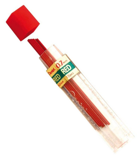 Pentel Hi-Polymer Refill Leads Red - Pencils4artists